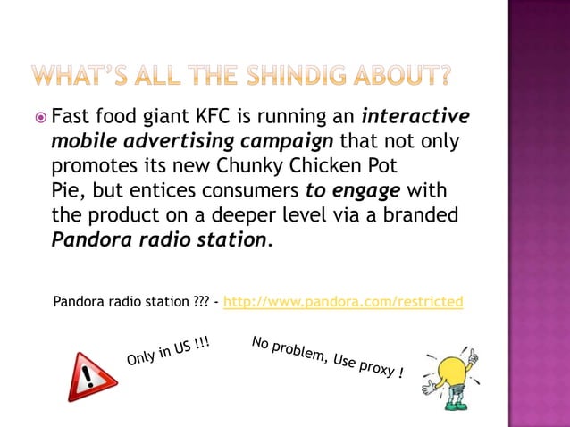 KFC Mobile Strategy | PPTX