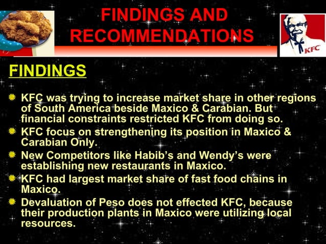 Kfc SWOT Presentation | PPT