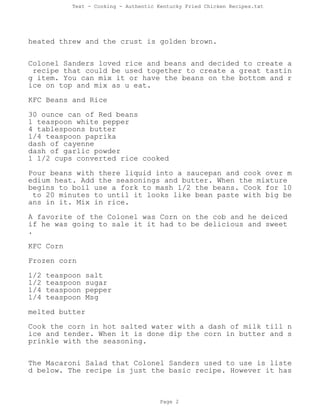 Kfc.recipes | PDF