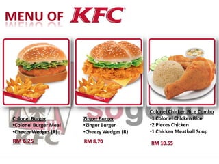 KFC PRESENTATION SLIDE | PPTX