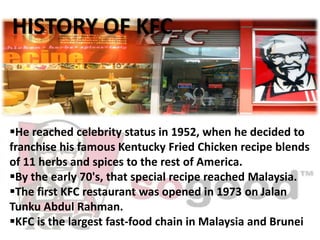 KFC PRESENTATION SLIDE | PPTX