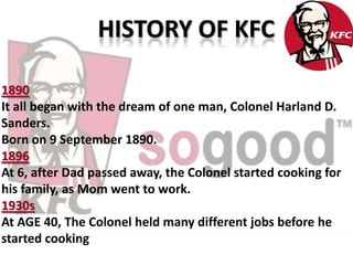 KFC PRESENTATION SLIDE | PPTX
