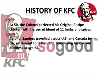 KFC PRESENTATION SLIDE | PPTX