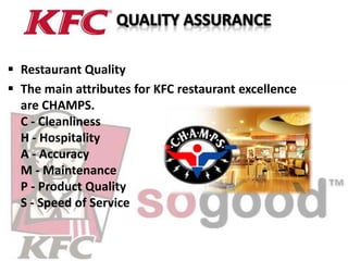 KFC PRESENTATION SLIDE | PPTX