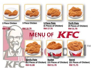 KFC PRESENTATION SLIDE | PPT