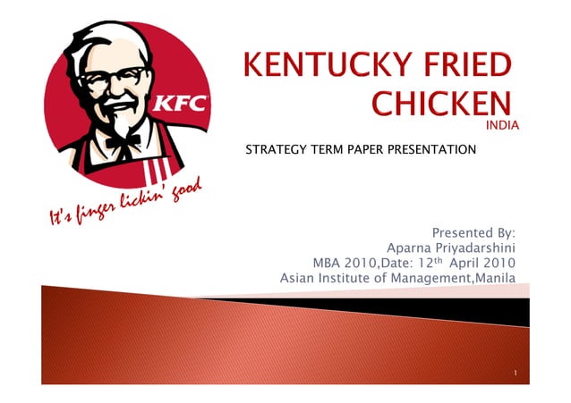 Kentucky Fried Chicken, India- Strategy | PDF