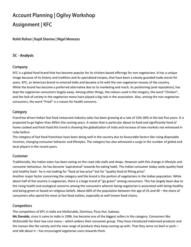 KFC Brand Communication Analysis | PDF | Food Industry | Industries