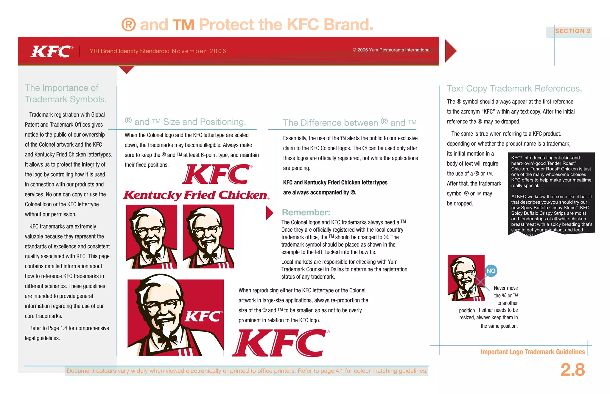 KFC Brand Standards Manual | PDF