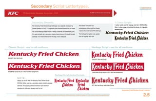 KFC Brand Standards Manual | PPT