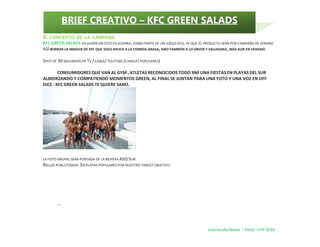 EJEMPLO BRIEF PUBLICITARIO | PDF