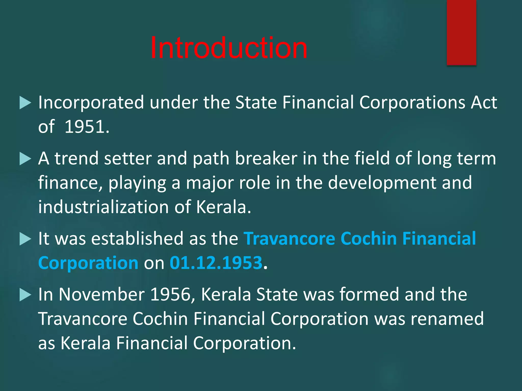 Kerala Financial Corporation | PPTX