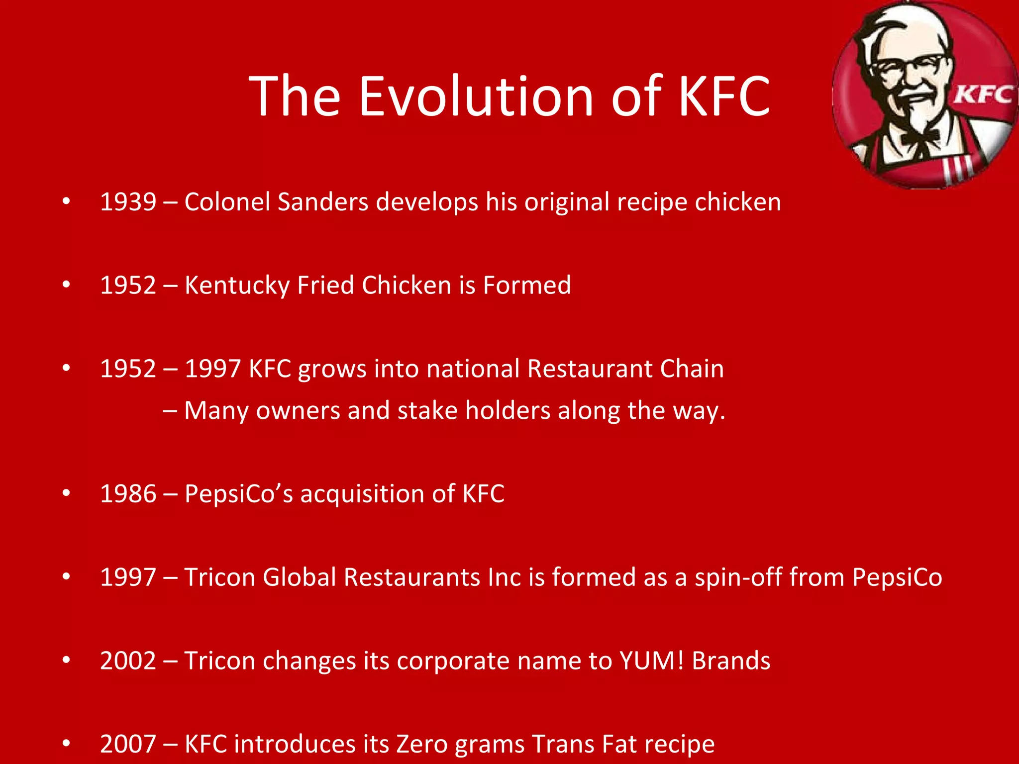 KFC Matrixes Analysis | PPT