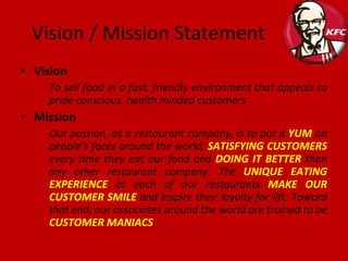 KFC Matrixes Analysis | PPT