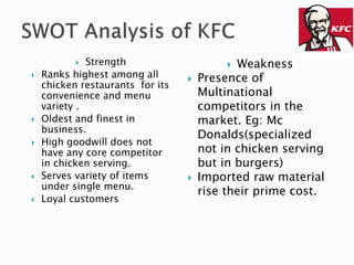 Kfc(kentucky fried chicken) 3 | PPTX | Food Industry | Industries