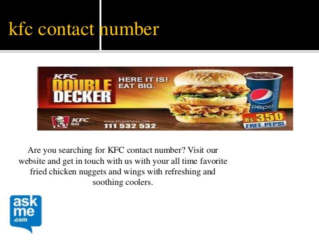 Kfc online services your city by ask me