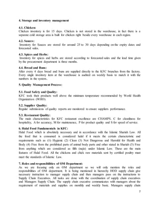 Kfc operations | DOCX