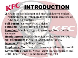 Kfc presentation | PPTX