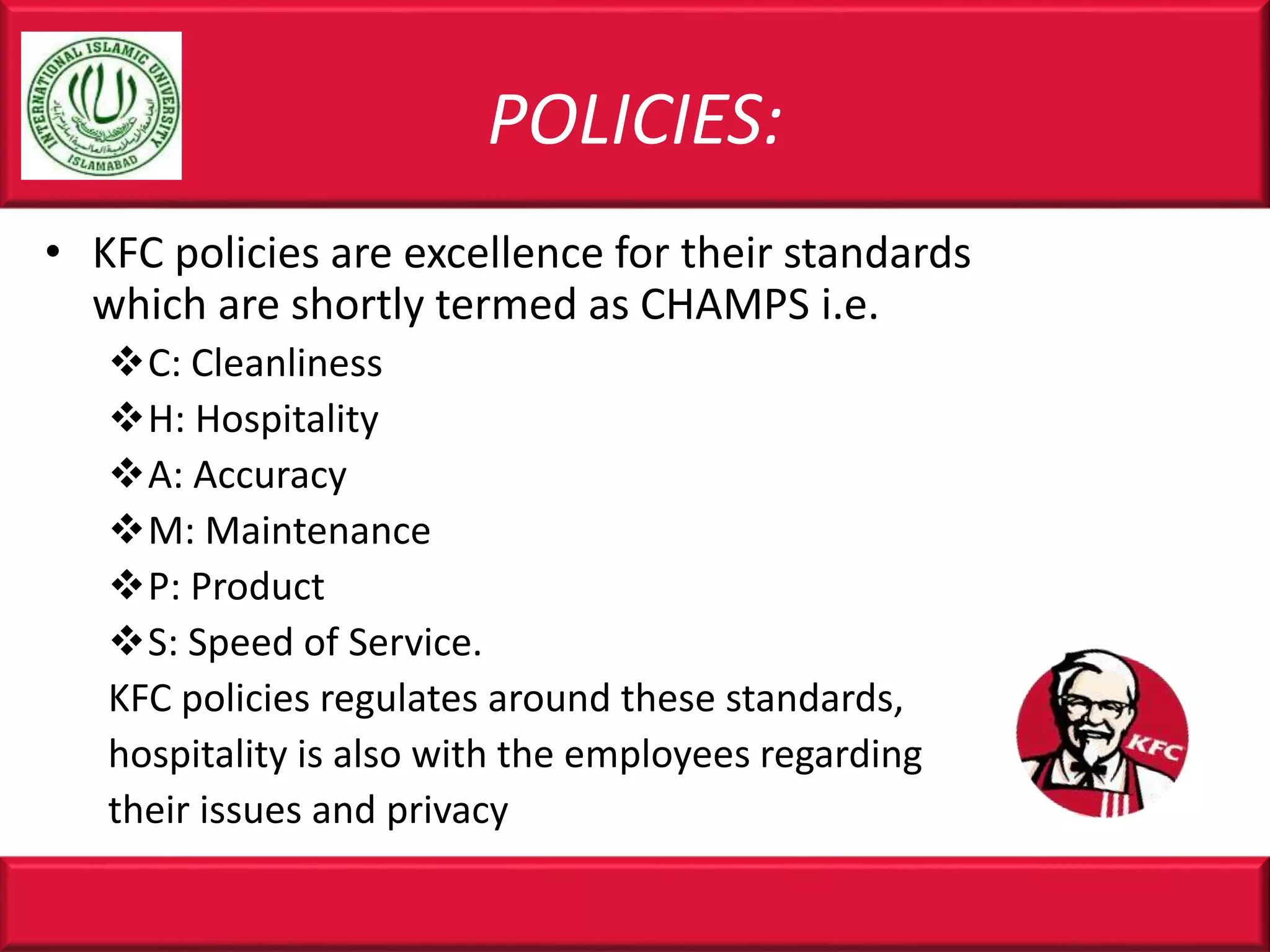 KFC Management | PPTX