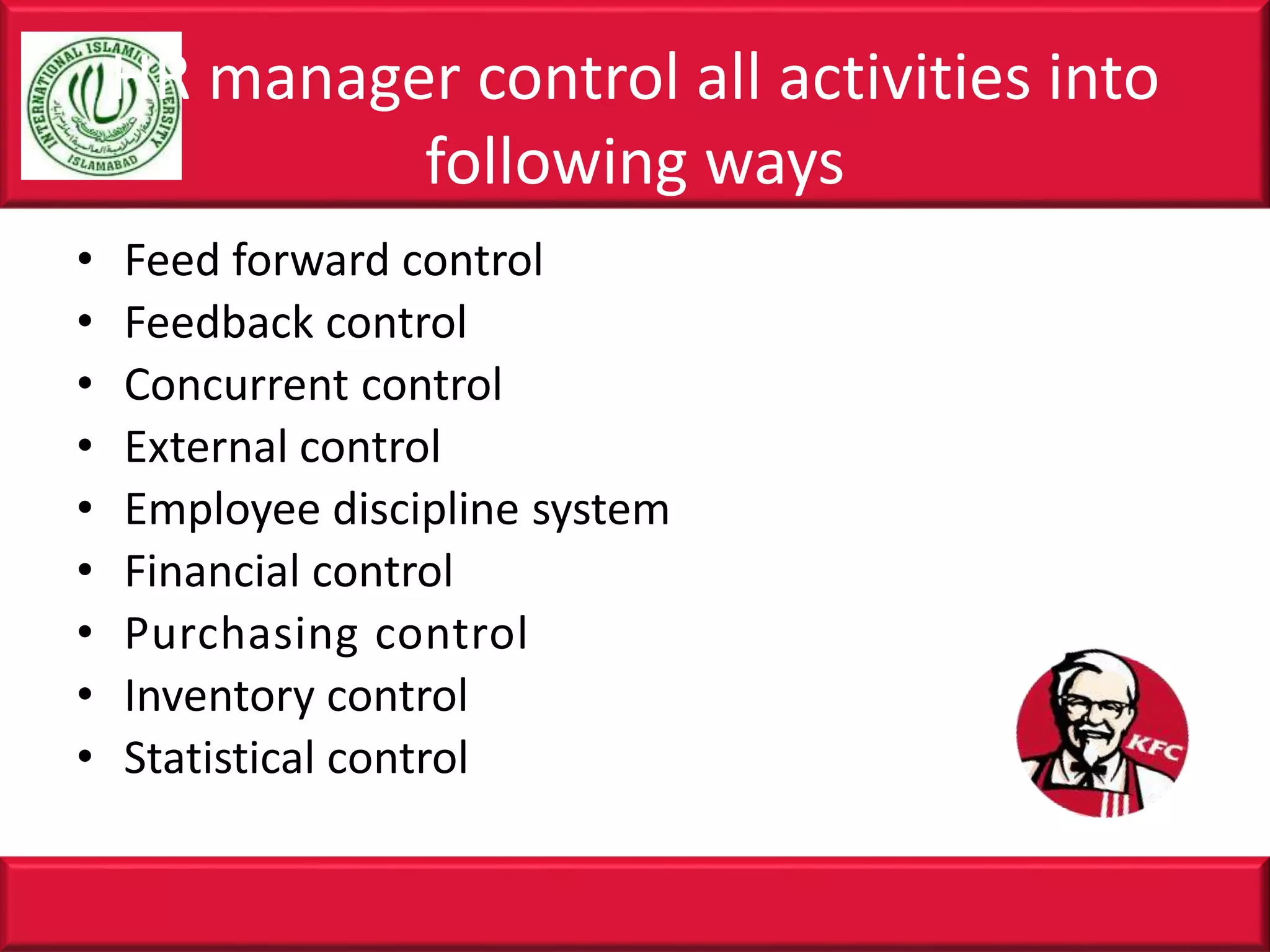 KFC Management | PPTX