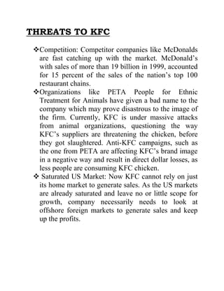 Kfc project of intrntnl business | DOCX