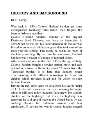 Kfc project of intrntnl business | DOCX