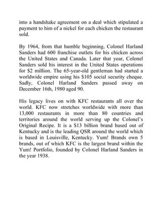 Kfc project of intrntnl business | DOCX