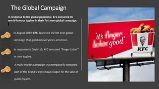 Kfc's pandemic marketing strategy | PPTX