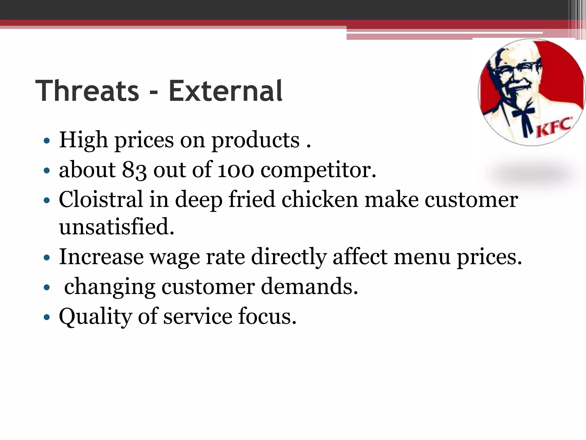 KFC swot analysis | PPTX