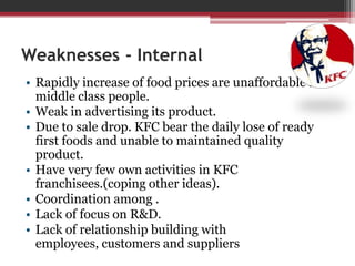 KFC swot analysis | PPTX