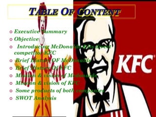 Kfc vs. mcdonalds | PPTX
