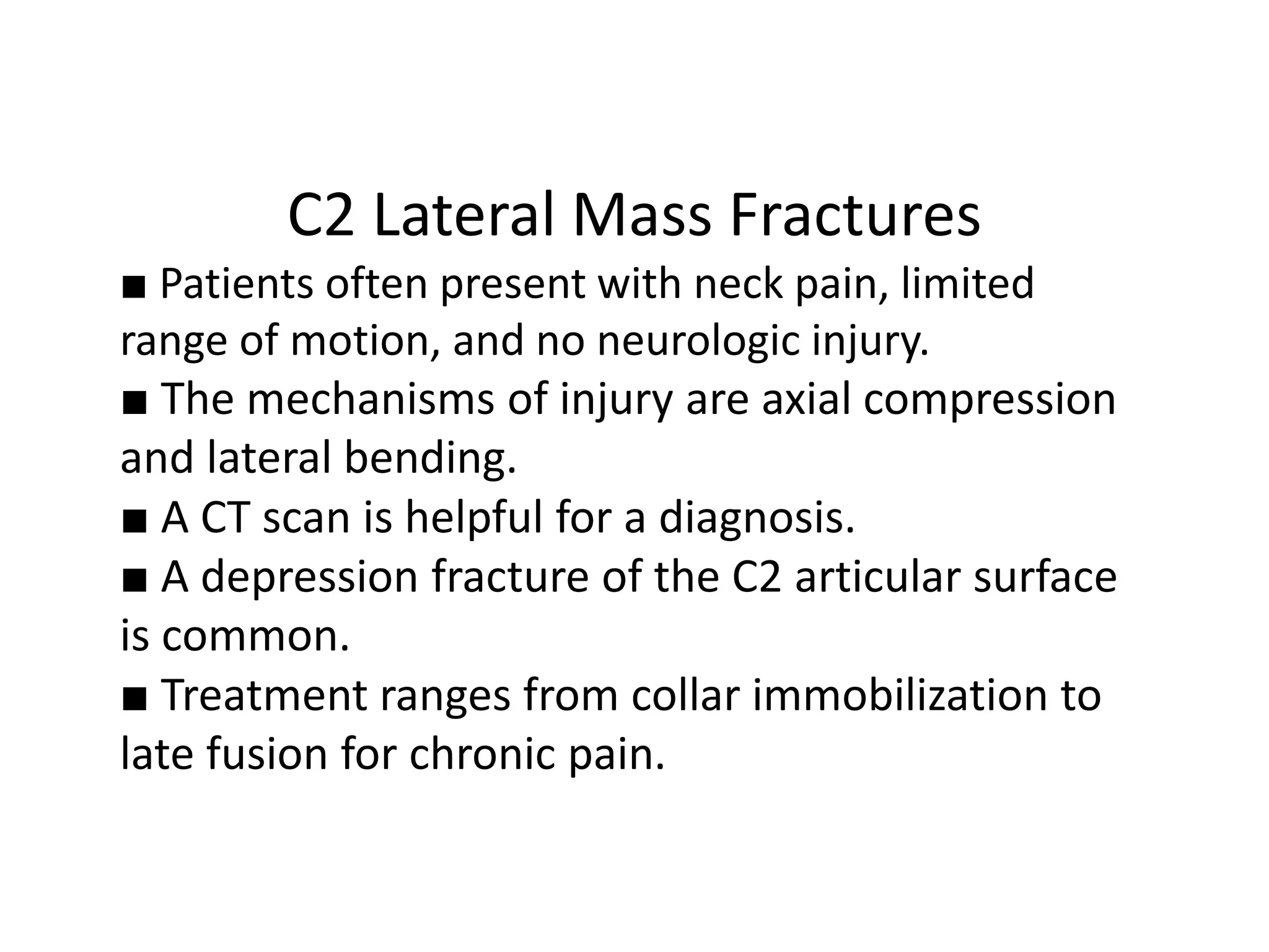 Cervical Spine Fractures and injuries classification | PPTX