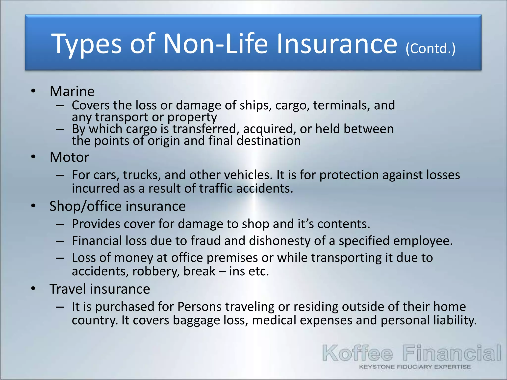 4. Insurance - Non-Life Insurance | PPSX