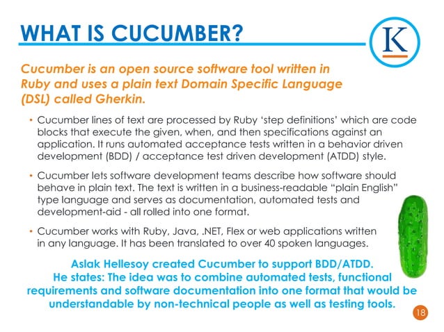 Behavior Driven Development—A Guide to Agile Practices by Josh Eastman | PPT