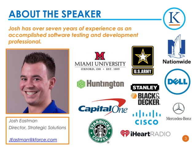 Behavior Driven Development—A Guide to Agile Practices by Josh Eastman | PPT