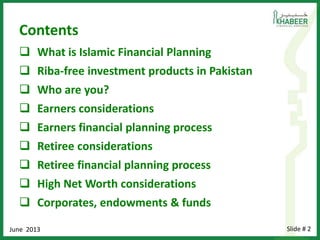 Islamic Financial Planning | PPTX