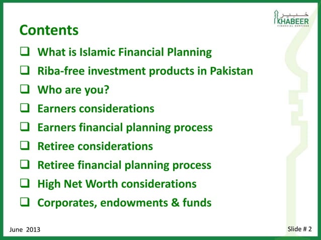 Islamic Financial Planning | PPTX