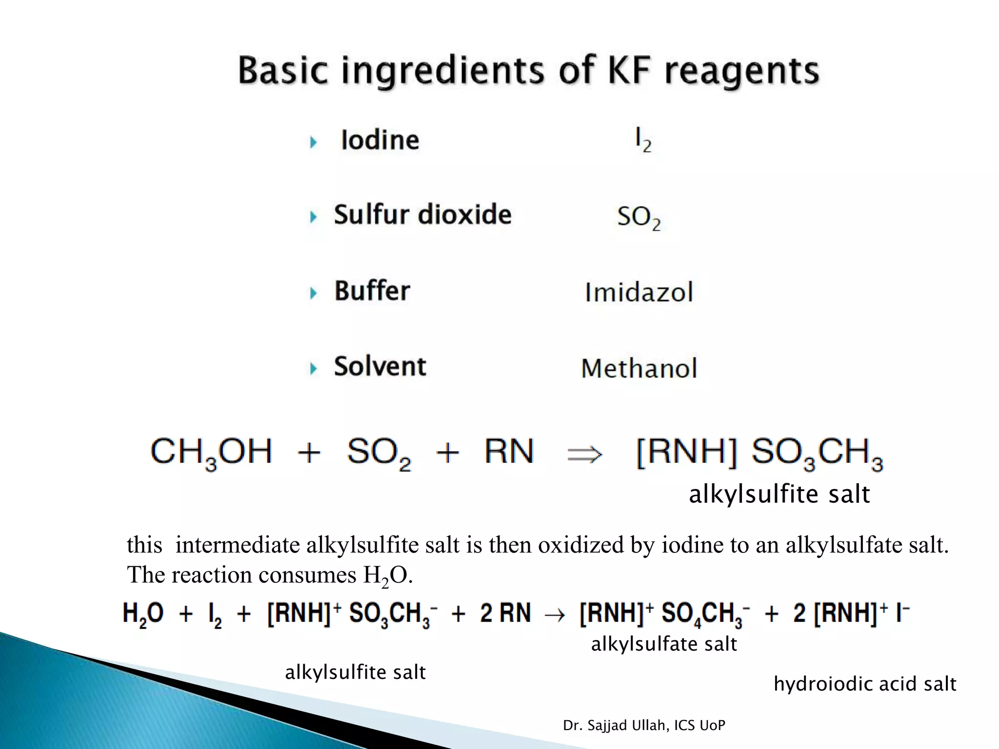 Karl Fischer Titration (KF titration) | PDF