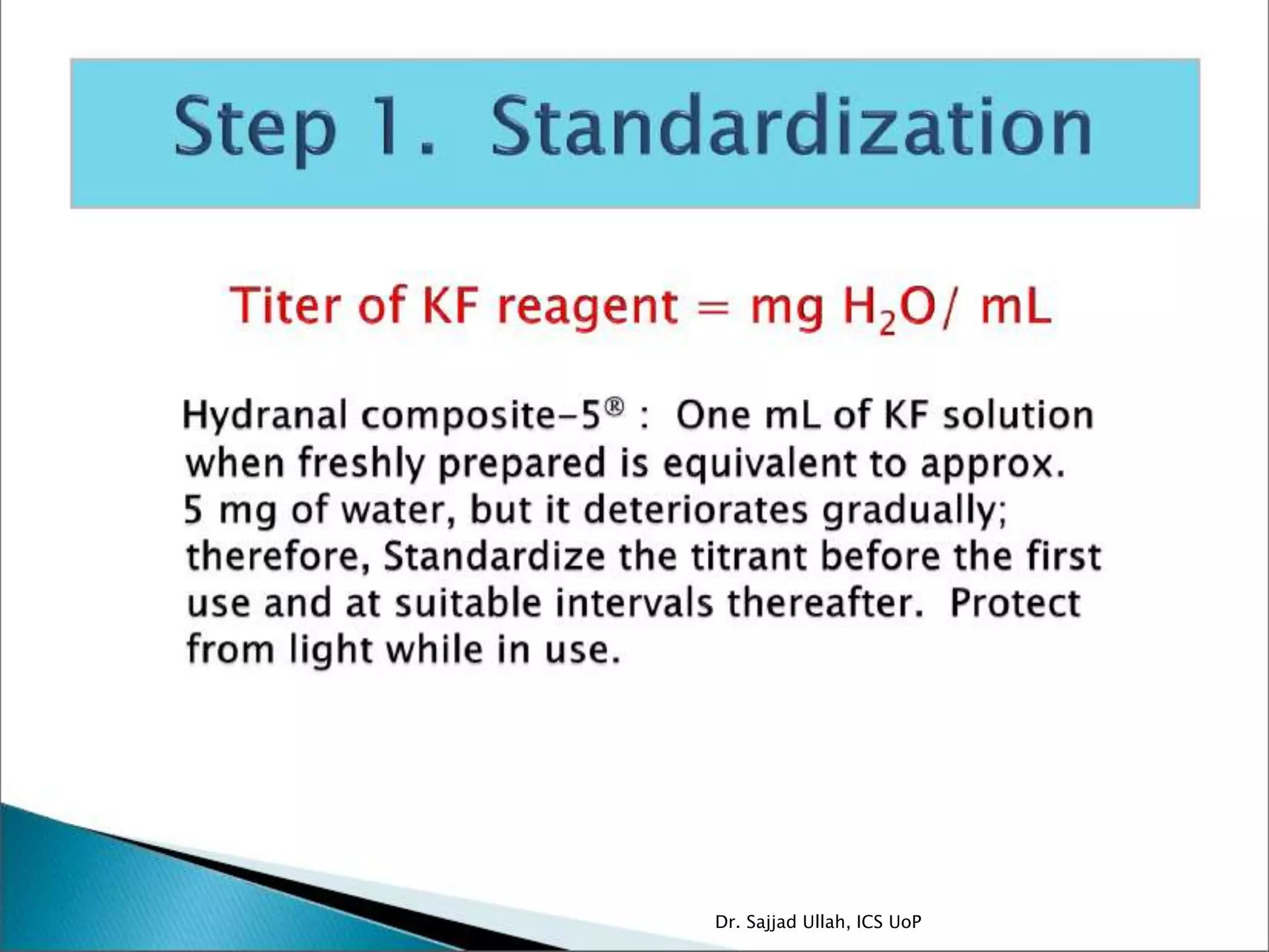 Karl Fischer Titration (KF titration) | PDF