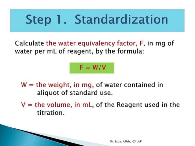 Karl Fischer Titration (KF titration) | PDF | Chemistry | Science