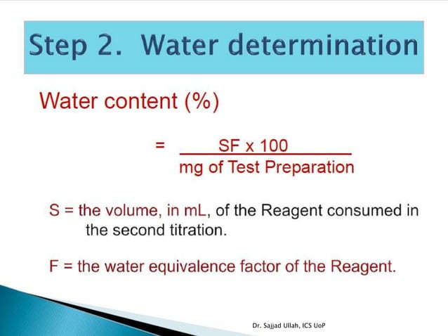 Karl Fischer Titration (KF titration) | PDF | Chemistry | Science