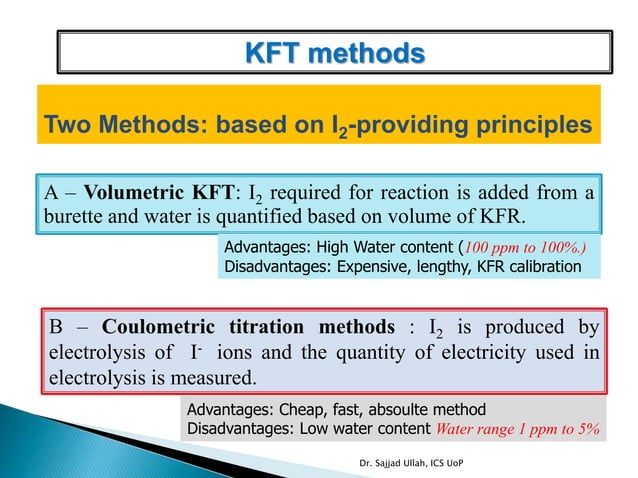 Karl Fischer Titration (KF titration) | PDF | Chemistry | Science