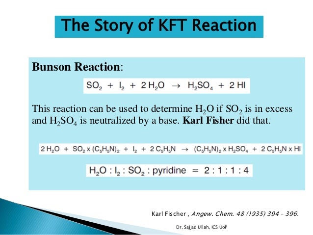 Karl Fischer Titration (KF titration)