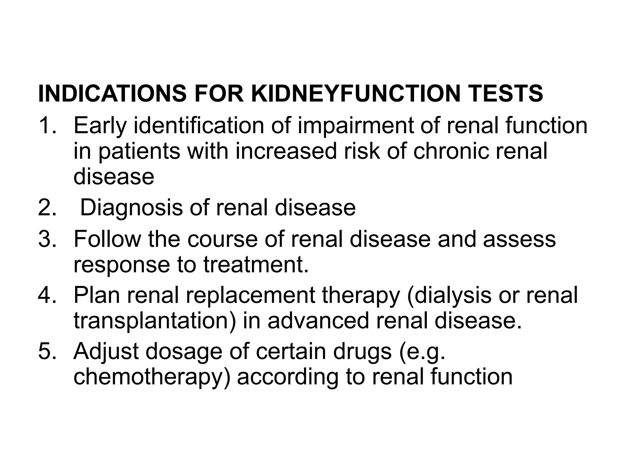 KIDNEY FUNCTION TEST | PPT