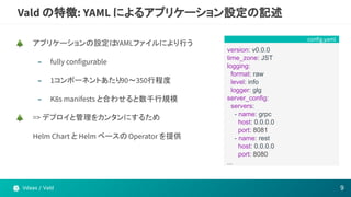 分散密ベクトル探索エンジン Vald の Helm Chart の作成と Operator SDK を用いた Helm ベースの Operator の開発 | PDF