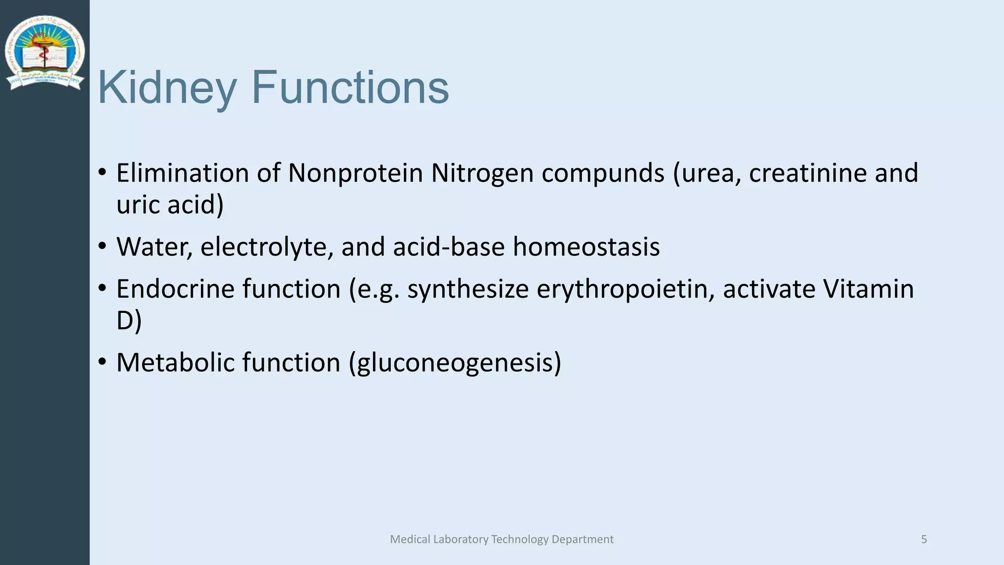KFT or Kidney Function Test.pptx