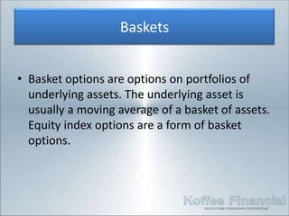 3. Trading - Types of derivatives | PPSX