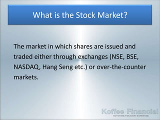 1. Trading - Understanding the stock market | PPT