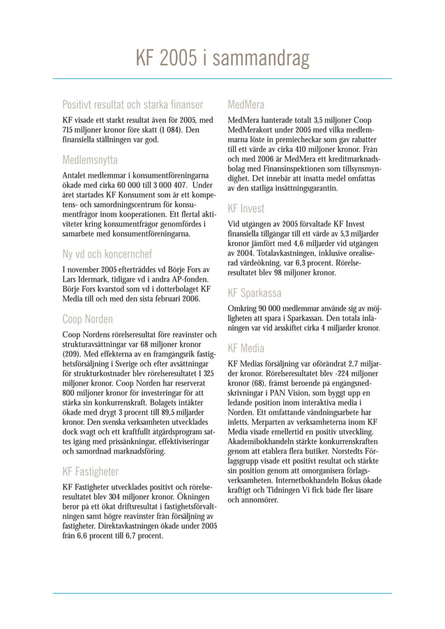 KF i korthet 2005 | PDF