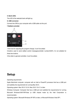 KFX CR9 MIDI CONTROLLER para daw reaper_ | PDF