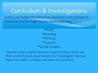 KG2 Open House | PPT